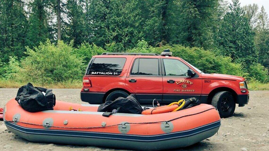 Three returned to shore uninjured after rescue on Nisqually River | The ...