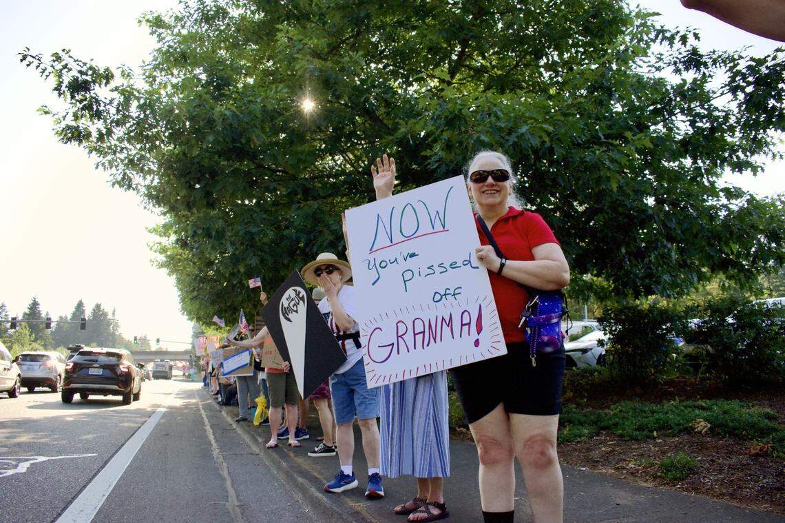 Hundreds join John Lewis Day of Action protest in Lacey | The Olympian