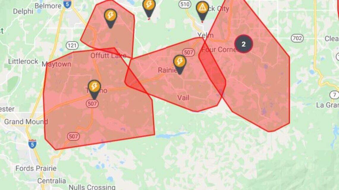 PSE is reporting large power outages in Thurston County | The Olympian