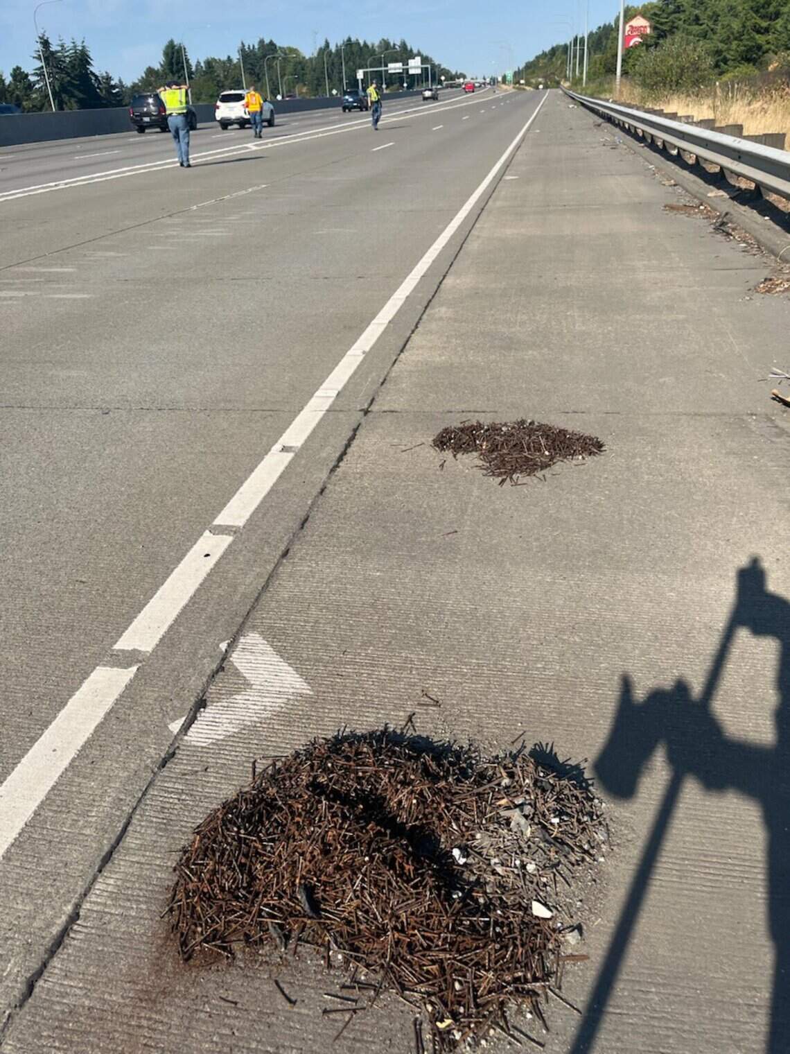 Tacoma traffic stops after pedestrian tosses nails on SR 16 | Tacoma ...